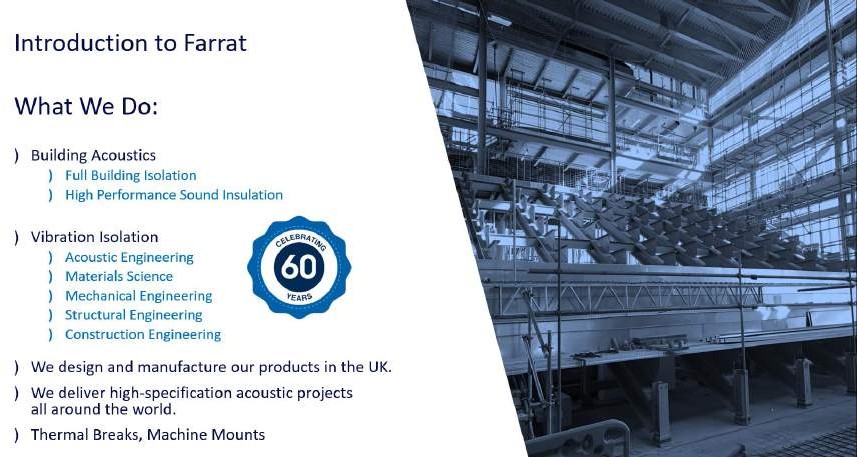 Structural Acoustic and Vibration Isolation Solutions - Unigroup